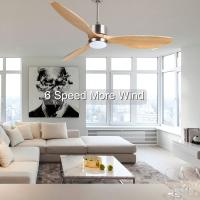 China White Black Gold 52 Ceiling Fan With Light 6 Speed DC Motor for sale