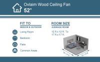 China White Black Gold 52 Ceiling Fan With Light 6 Speed DC Motor for sale