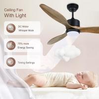 China Modern  52 Inch Fan With Light For 12 Ft* 12 Ft To 17ft * 17 Ft Room for sale