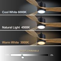 China Modern  52 Inch Fan With Light For 12 Ft* 12 Ft To 17ft * 17 Ft Room for sale