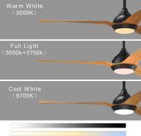 China 52 Inch Ceiling Fan Streamlined Design Outdoor Downrod Mount Ceiling Fan With Light for sale