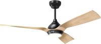 China 52 Inch Ceiling Fan Streamlined Design Outdoor Downrod Mount Ceiling Fan With Light for sale