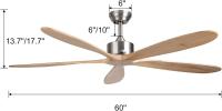 China Smart Ceiling Fan with Light Quiet and Energy Saving 6-Speed Choice Alexa/Google Home Compatible for sale
