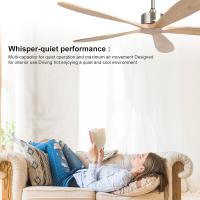 China Smart Ceiling Fan with Light Quiet and Energy Saving 6-Speed Choice Alexa/Google Home Compatible for sale