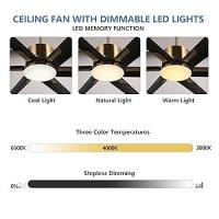 China 72 Inch Modern Smart Ceiling Fan with Light in White ABS for sale