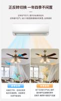 China Modern Energy Saving DC Quiet Motor Ceiling Fan Light with Alexa Google Home Smart Life 6 Speed Choice for sale