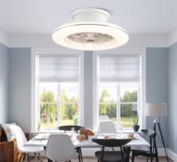 China 3-Speed Smart White Black Gold ABS Ceiling Fan with Illuminations for sale