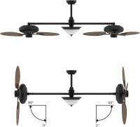 China Modern 86 Inch Smart Ceiling Fan with Light Kit and 3-Speed DC Motor for sale