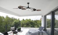 China Modern 86 Inch Smart Ceiling Fan with Light Kit and 3-Speed DC Motor for sale
