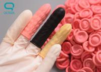 China ESD Cleanroom Natural Latex Rubber Finger Cots Anti Static for sale