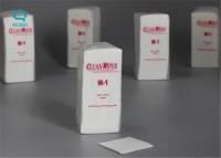 China White 4 Folded Lint Free Cleanroom Wipes 100% Wood Fiber for sale