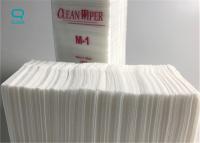 China Sterile Cleanroom Microfiber Wipes Binder Free High Absorbency for sale