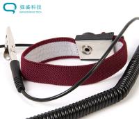 China Rose Red ESD Wrist Straps Used For Grounding in lab for sale