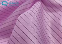 China 5mm Stripe Conductive Polyester Anti Static Fabric Plain Style for sale