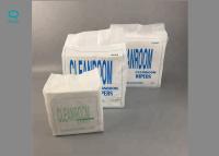 China Electronics Industry Cleanroom Polyester Knit Wipes White Color for sale