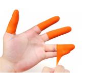 China Cleanroom Orange Anti Slip   Finger Cots for sale