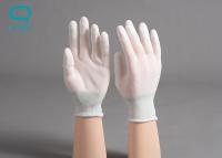China Carbon Fiber ESD PU Palm Fit Gloves For Clean Room for sale
