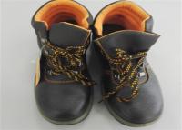 China Dustproof ESD PU Leather Rubber Sole Safety Shoes For Mens for sale