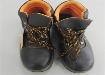 China Dustproof ESD PU Leather Rubber Sole Safety Shoes For Mens for sale