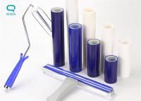 China Silicon Cleanroom Sticky Roller To Remove Dust With Plastic Handle for sale