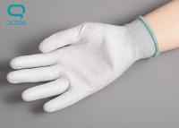 China Size M Anti Static Strip ESD Gloves Top Fit Clean Room Polyester for sale