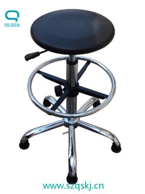 China PU Leather CleanRoom ESD Chair With Plastic Armrest for sale
