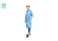 China Anti-static ESD Cleanroom Smock Gown Polyester Workwear Uniform for sale