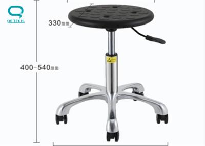 China Ergonomic Esd Chairs Safe Lab Chairs With Wheels Use For Cleanroom PU Material for sale
