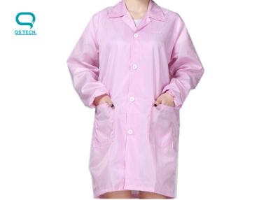 China Antistatic ESD Cleanroom Smock Gown Polyester Workwear Uniform for sale