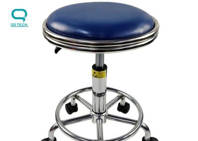 China Esd Chairs Safe Lab Chairs With Wheels Use For Cleanroom PU Material for sale