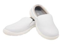 China Anti Static Metal Cap Cleanroom Safety Shoes Semi Slipper ISO9001 PU for sale
