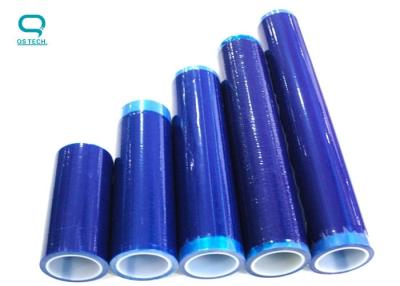 China Polyethylene Film Cleanroom Sticky Roller Polyester Blue Color for sale