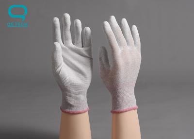 China Multiple Sizes Cleanroom Gloves 13 Gauge Seamless Fiber Material for sale