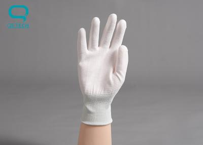 China PU Safety Hand Gloves , Nylon Knitted Gloves For Handling Electronic Instruments for sale
