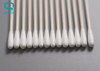 China Cleanroom Disposable Cotton Cleaning Swabs With Smooth Pointed Head for sale