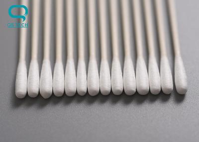 China Cleanroom Disposable Cotton Cleaning Swabs With Smooth Pointed Head for sale