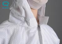China ESD Clean Room Clothing Hooded Coverall White Size S - 3XL for sale