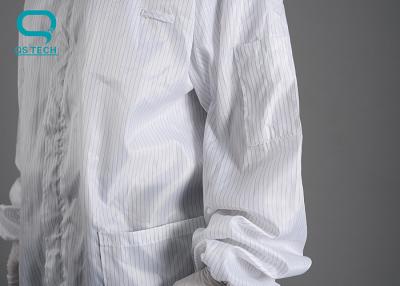 China Industrial Cleanroom ESD Smock For Static Contamination Control Size M - 4XL for sale
