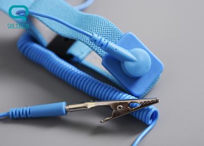 China Antistatic Wrist Strap Band Grounding for ESD Cleanroom, Blue Color 1.8M for sale