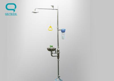 China Stainless Steel Lab Eye Wash Station With Shower Valve Customized Sizes for sale