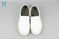 China Industrial ESD Work Shoes , PU Outsole , Canvas Upper , White for sale