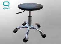 China Flexible Adjusted PU Leather 40mm Cleanroom ESD Chairs for sale