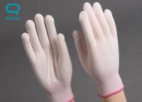 China Pu Coated Antistatic Cleanroom Gloves S/M/L Size 13 Needles Knit Type for sale