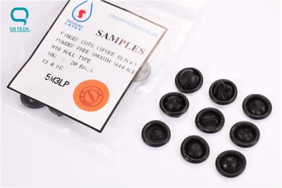 China Anti Static Biege Powder Free Cleanroom Finger Cots Latex Material for sale