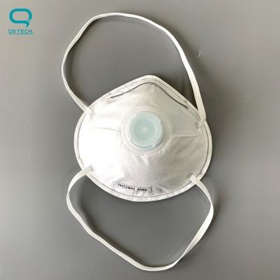 China 4 Layers Half Respirator Mask , Disposable Face Mask With Exhalation Valve for sale