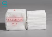 China 56G/M2 Nonwovens 9''X9'' Clean Room Wipes Lint Dust Free White for sale
