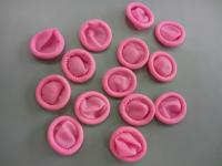 China ESD Pink Colored Cleanroom Finger Cots , Latex Free Finger Cots In Electronic Assembly for sale
