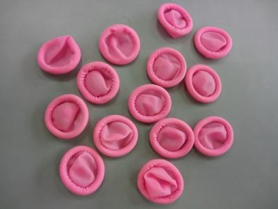 China ESD Pink Colored Cleanroom Finger Cots , Latex Free Finger Cots In Electronic Assembly for sale