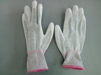 China Anti Static Strip ESD Gloves Top Fit Clean Room Polyester for sale