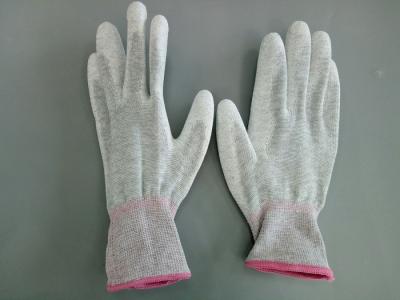 China Anti Static Strip ESD Gloves Top Fit Clean Room Polyester for sale